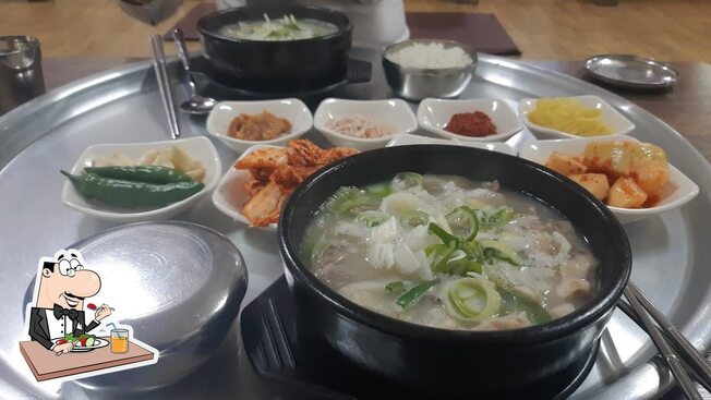 Menu at Pyeonghwa Dwaeji-gukbap restaurant, Daegu