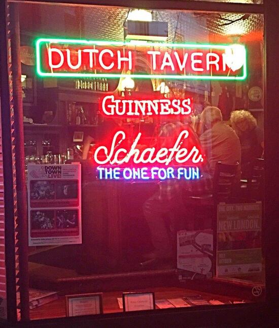Menu at Dutch Tavern pub & bar, New London
