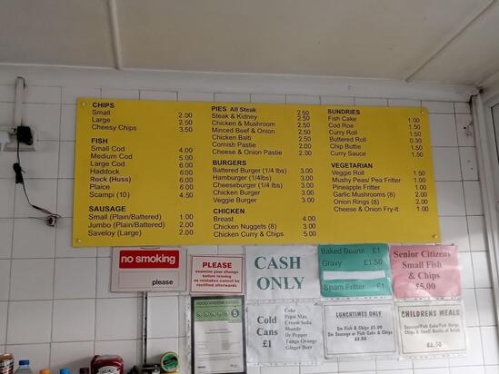 Menu at The Lobster Pot restaurant, Waterlooville