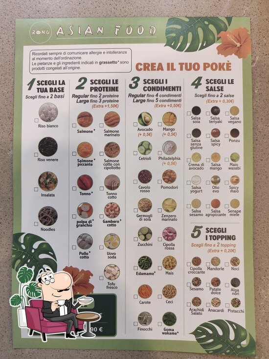 Asian Food Rong, Milan, Dergano - Menú del restaurante, precios y reseñas