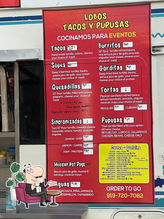 Lobos Tacos Y Pupusas, Raleigh - Restaurant menu, prices and reviews