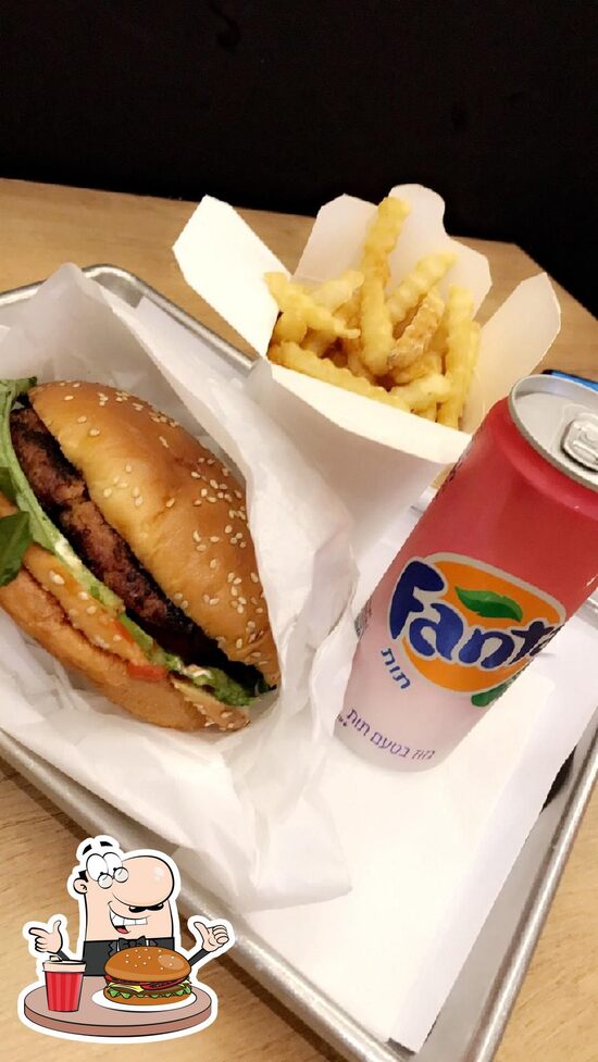 Menu at Burger Bite restaurant, Jerusalem