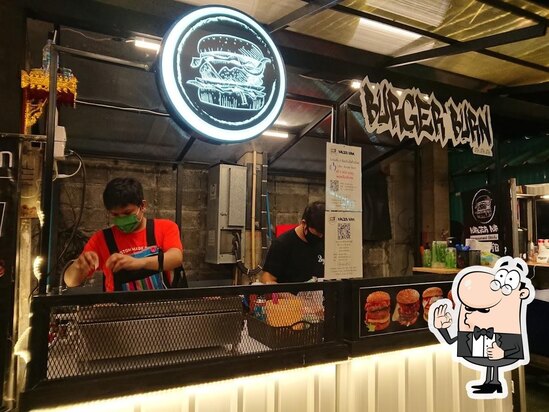 Menu at Burger Burn restaurant, Khlong Nueng