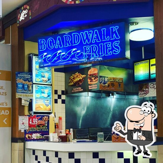 Menu at Boardwalk Fries restaurant, Lancaster, Park City Center