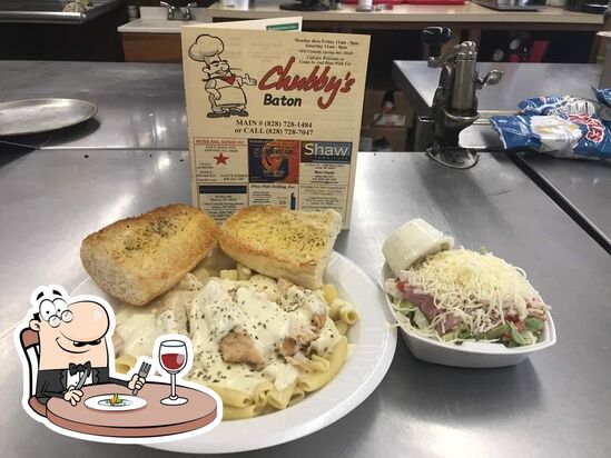 Menu at Chubby's of Baton pizzeria, Lenoir