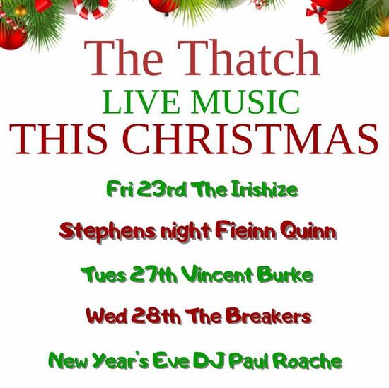 Menu at The Thatch Inn Crossmolina pub & bar, Crossmolina