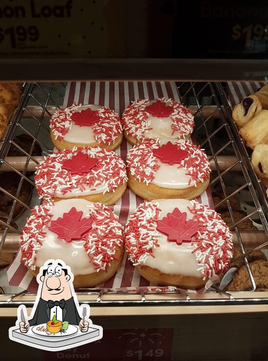 Menu at Tim Hortons restaurant, Saskatoon, 300 Confederation Dr