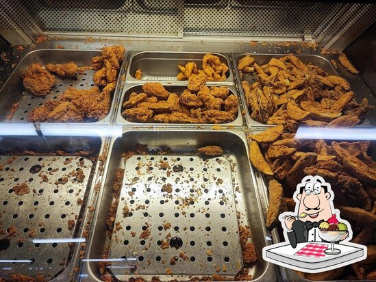 Menu at Chester’s Fried Chicken restaurant, Prince Albert