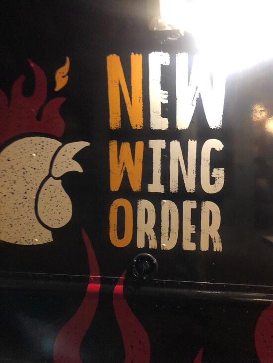 Menu at New Wing Order, Memphis