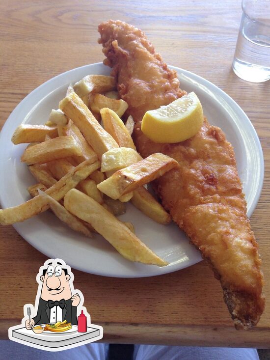 Menu at Nick's fish bar, Brixham