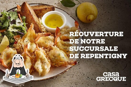Menu au Casa Grecque restaurant, Repentigny, 10 Notre-Dame St. East