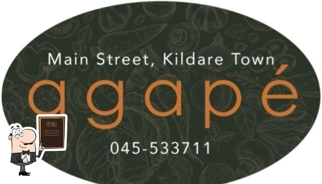 Menu at Agapé Café/Restaurant, Kildare