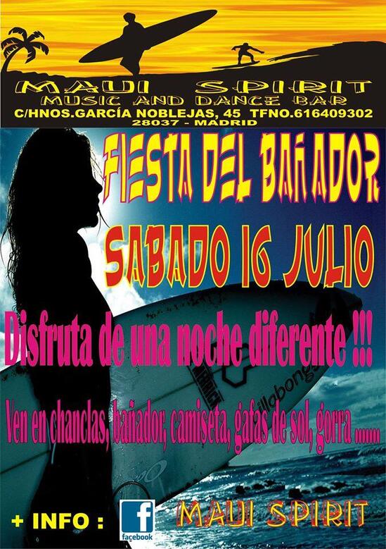 Menu at Maui Spirit pub & bar, Madrid