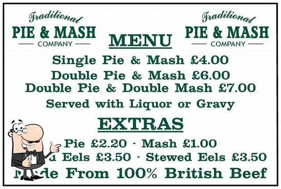 The Traditional Pie & Mash Co, London - Restaurant menu, prices and reviews