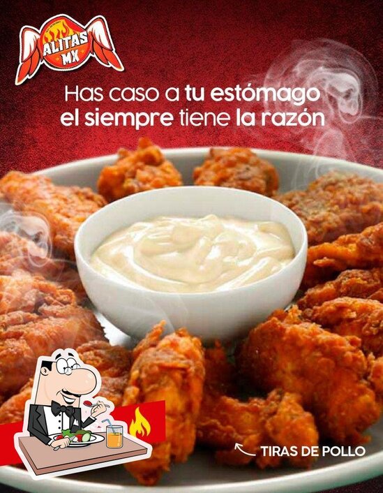 Menu at ALITAS MX restaurant, Dolores Hidalgo