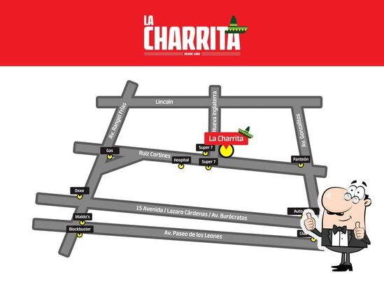 Carta del restaurante La Charrita, Monterrey, Eje Metropolitano 34 3841