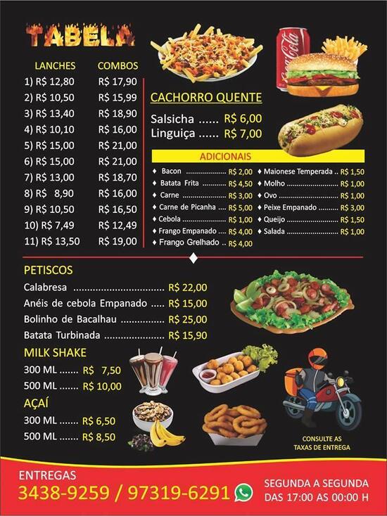Carta del restaurante Maçariquinho lanches, Niterói