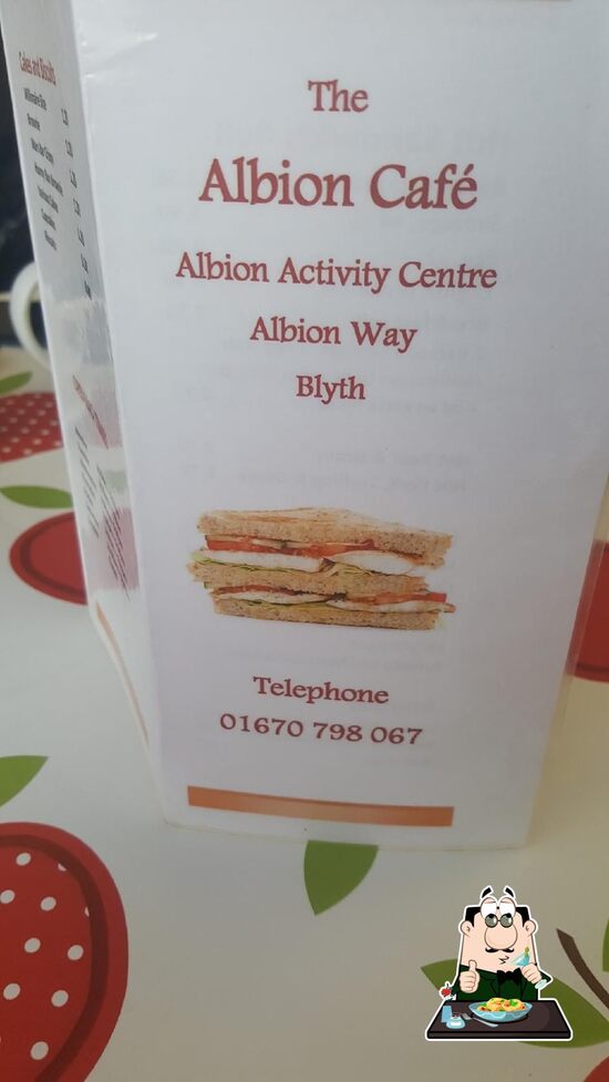 Menu at Albion Activity Centre cafe, Blyth