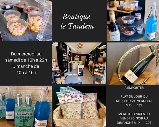 Menu au Le Tandem restaurant, Chiny, Rue de Virton