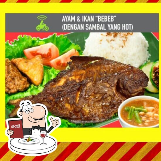 Menu at Ayam & Ikan BEBEB restaurant, Tangerang, Jl. Poris Indah No.62