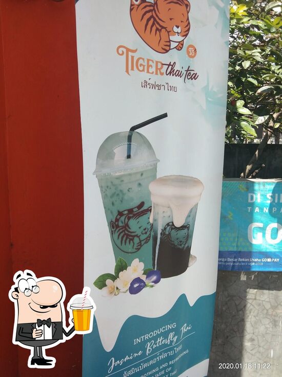 Menu at Tiger thai tea cafe, Semarang