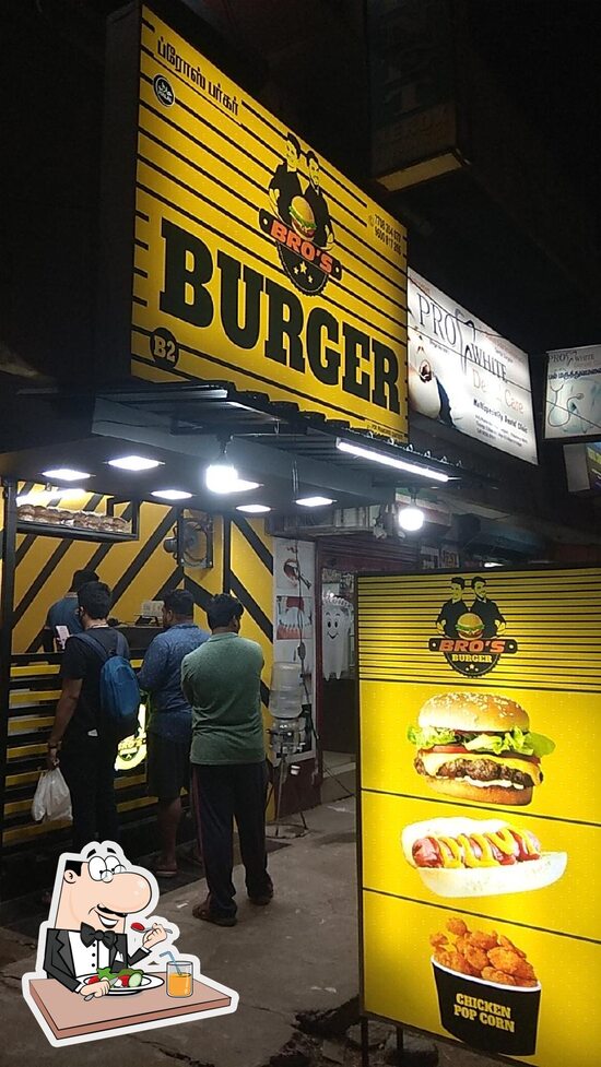 Menu at Bro's Burger, Puducherry