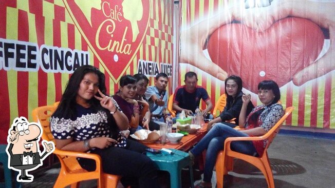 Menu at Cafe Cinta, Indonesia, HQ5Q+VXM