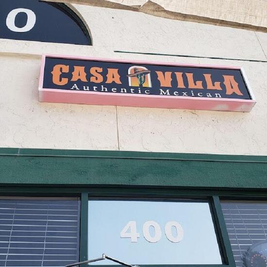Menu at Casa Villa restaurant, San Jose, 840 Willow St Suite 400