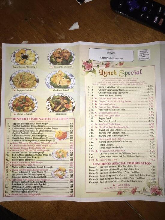 Menu at Min Fen Kitchen restaurant, Belchertown