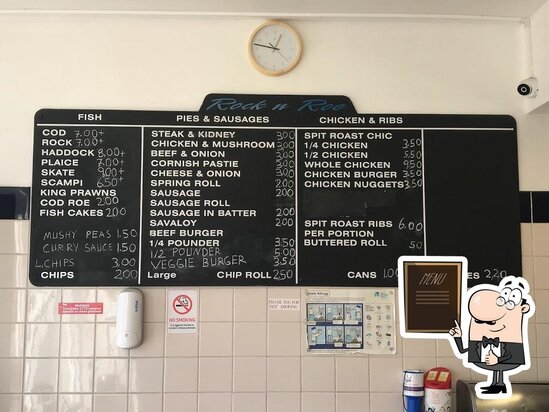 Menu at Rock N Roe fast food, Buckhurst Hill