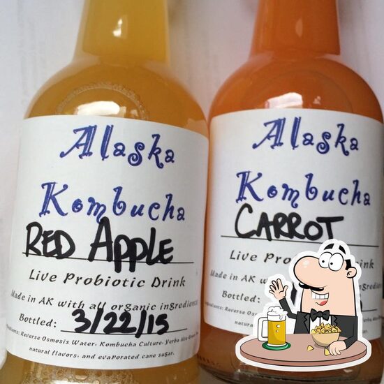 Menu at Alaska Kombucha, Anchorage