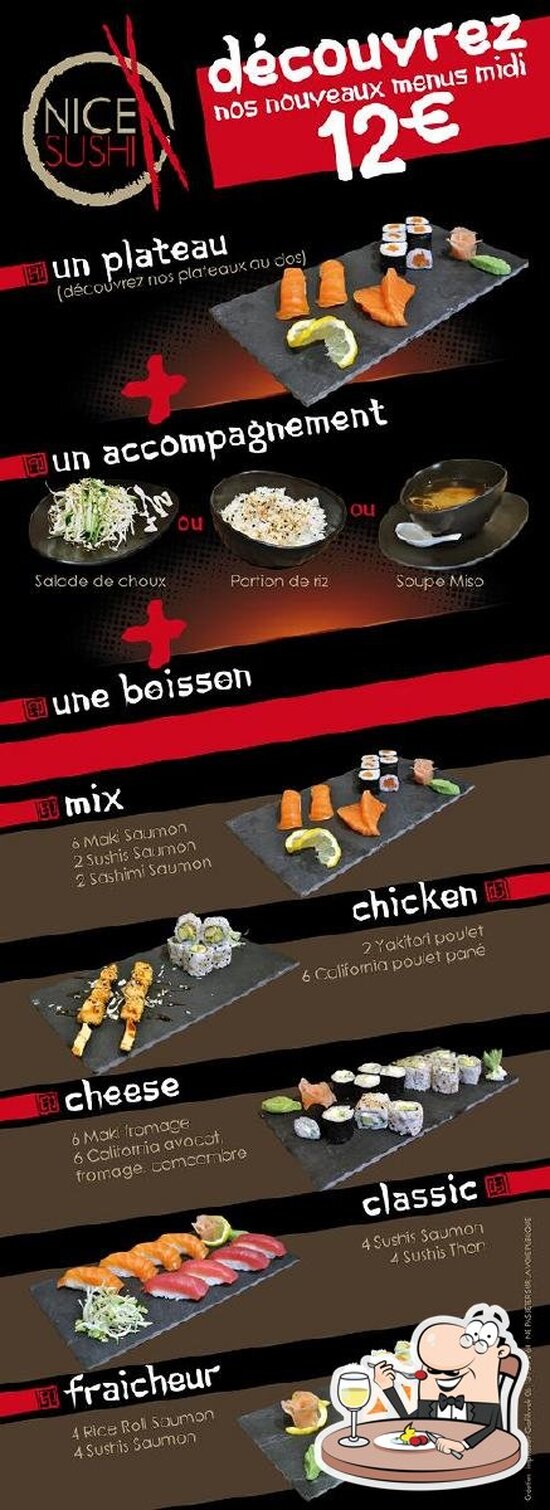 Menu at NKI SUSHI Nice restaurant, Nice