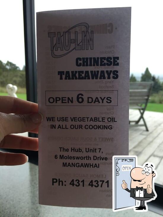 Menu at Tau Lin Chinese Takeaways restaurant, Mangawhai