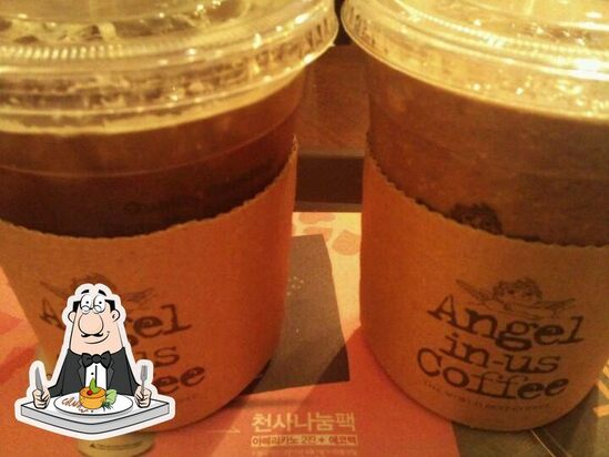 Menu at Angel-in-us Coffee, Seoul, 10 Myeongdong 3-gil