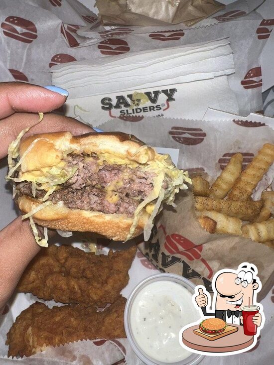 Menu at Savvy Sliders restaurant, Warren