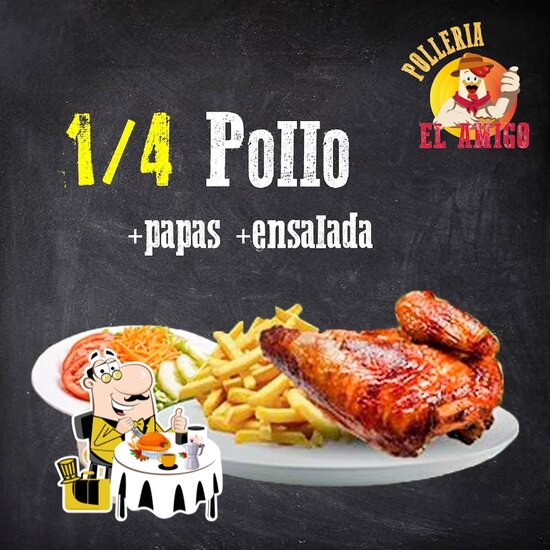Menu at POLLERIA "EL AMIGO" restaurant, Cayaltí