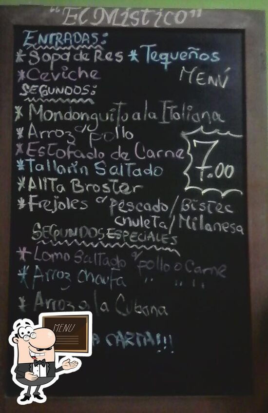 Menu at Restaurante "El Místico", San Martín de Porres