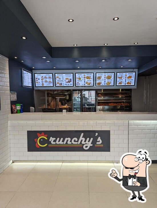 Menu at Crunchy's restaurant, London