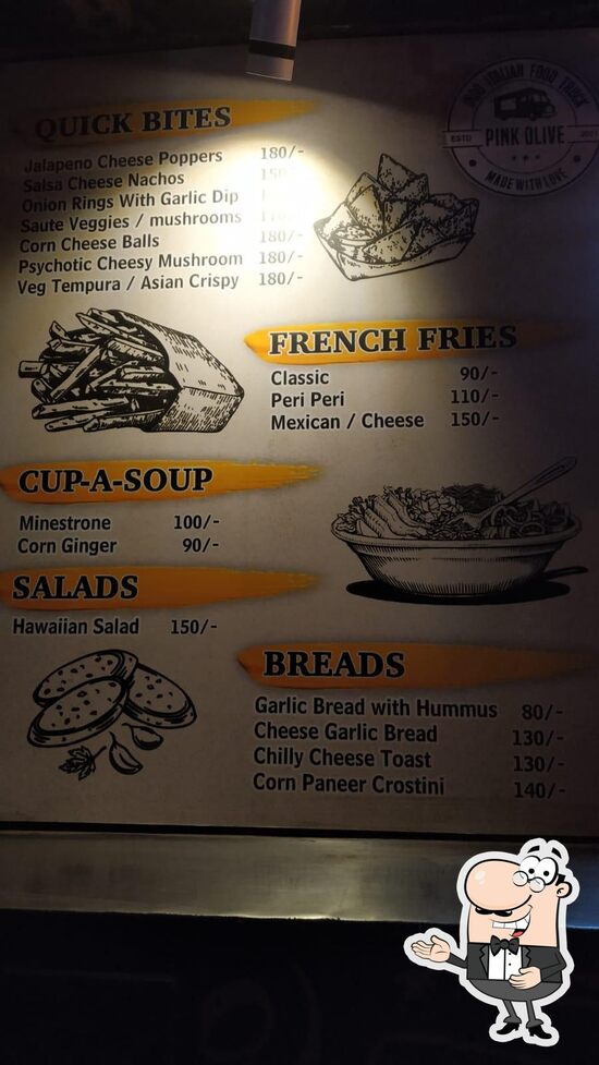 Menu at Pink Olive Food Truck, Surat