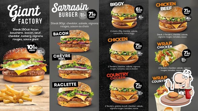 Menu au Burger Factory restaurant, Haubourdin