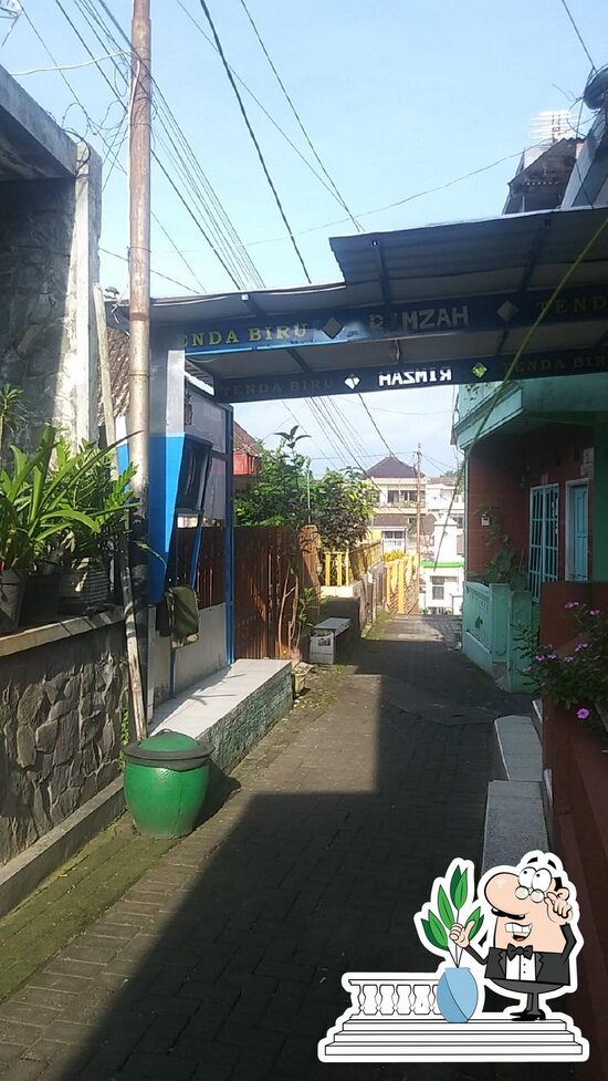 Menu at tenda biru cafe, Malang