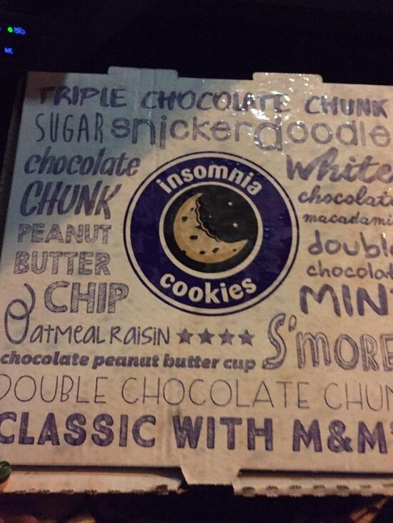 Menu at Insomnia Cookies desserts, San Luis Obispo