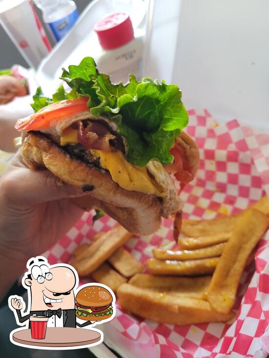 Menu at Fred's Burger restaurant, Zillah
