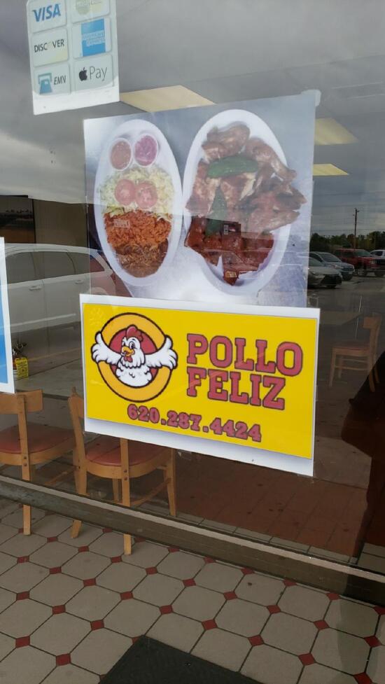 Menu at Pollo Feliz restaurant, Garden City