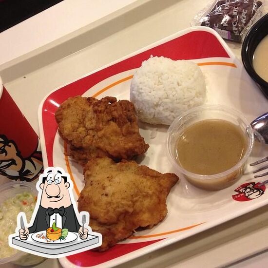 Menu at KFC, New Delhi, Indira Gandhi International Airport