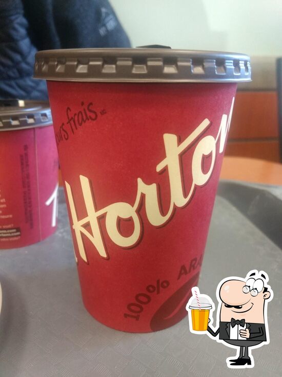 Menu at Tim Hortons cafe, Québec City, 11001 Boul. Henri-Bourassa