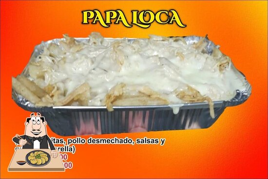 Carta del restaurante papas locas mickey, Manizales