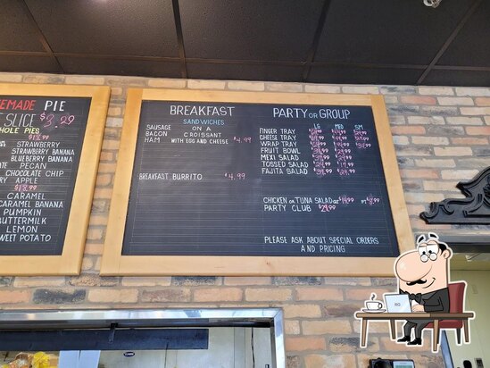 Menu at Sandwich Etc. restaurant, Paris, Lamar Ave