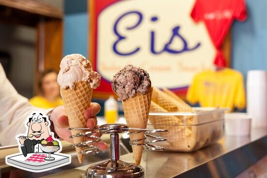 Menu at Eis cafe, Hico