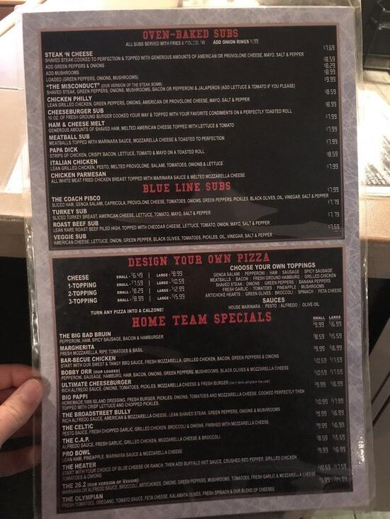 Menu at The Penalty Box pub & bar, Damariscotta